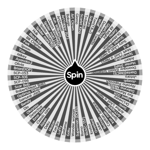 Random Characters | Spin The Wheel App