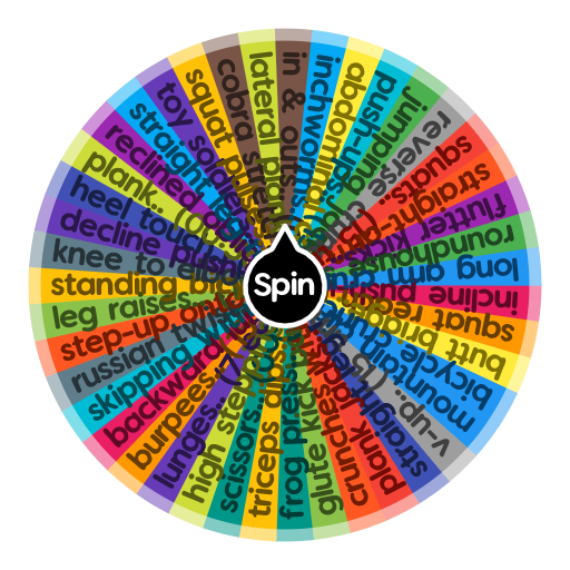 🏋️🏊‍♂️🤸, random exercises wheel! (at home.. 🏠) | Spin The Wheel App