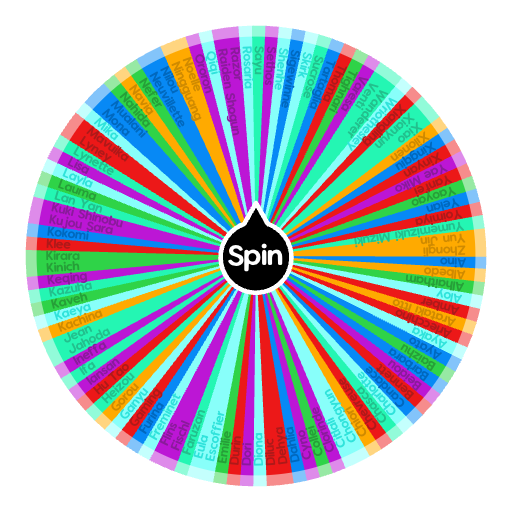 Random genshin character | Spin The Wheel - Random Picker