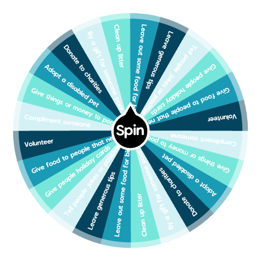 Random Nice Things You Can Do | Spin the Wheel - Random Picker