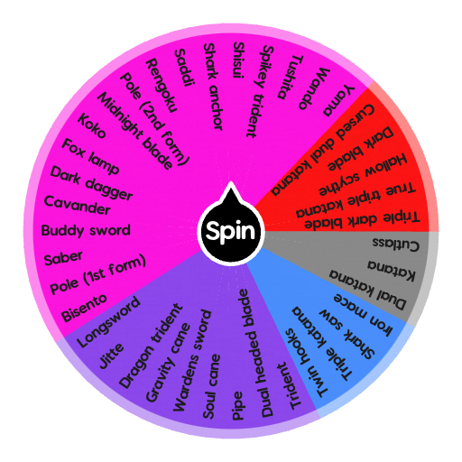 Random sword selector (Blox fruits) | Spin the Wheel - Random Picker