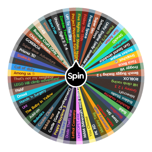 Randomly Picks a game | Spin the Wheel - Random Picker