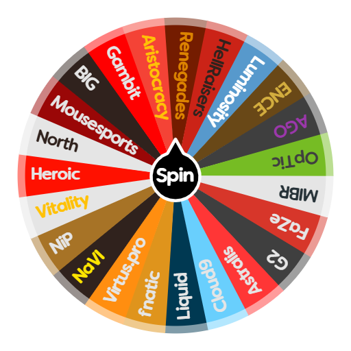 #randomproplayerconfigchallenge | Spin The Wheel App