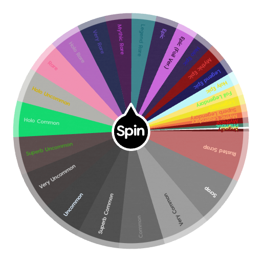 Rarity Wheel (Rt.Scrap To Ungodly) V1.7 | Spin The Wheel - Random Picker