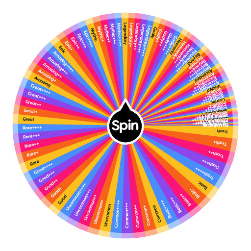 Rarity Wheel (Weighted Slices) | Spin the Wheel - Random Picker