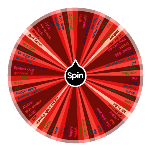 Red characters | Spin the Wheel - Random Picker
