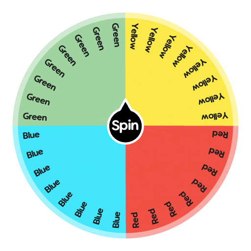 Red vs Blue vs Green vs Yellow | Spin The Wheel App