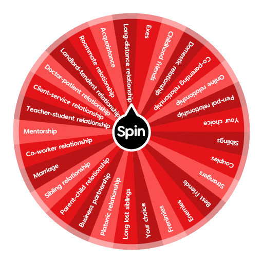 Relationship wheel | Spin the Wheel - Random Picker