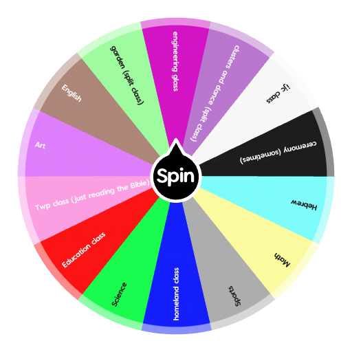 Retamim classes of the class D4 (Israeli school) | Spin the Wheel - Random Picker