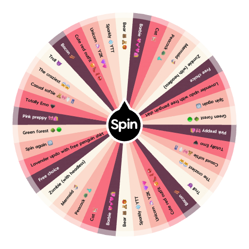 Roblox outfit ideas 💻👕👚👖🧸🎀 | Spin the Wheel - Random Picker