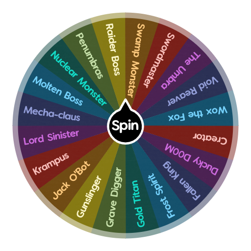 Roblox TDS (some of) the bosses | Spin the Wheel - Random Picker
