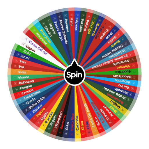 Ruleta De 64 Paises 64 Country Roulette Spin The Wheel App