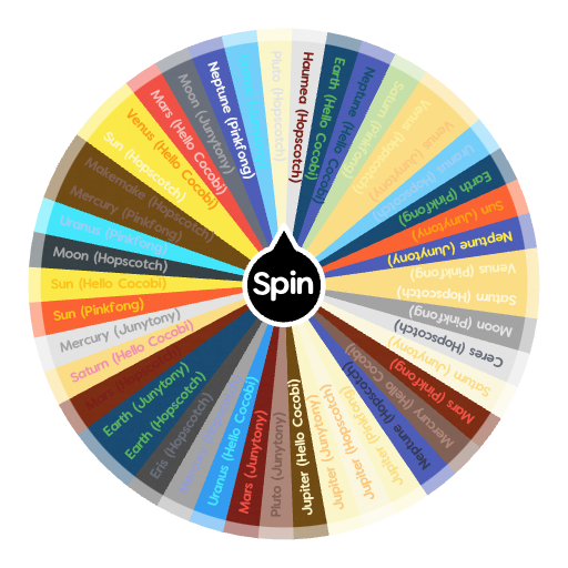 Ryandraika's Projects Solar System | Spin the Wheel - Random Picker