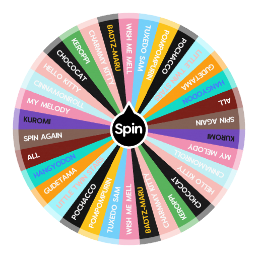 SANIRO CHARACTERS | Spin The Wheel - Random Picker
