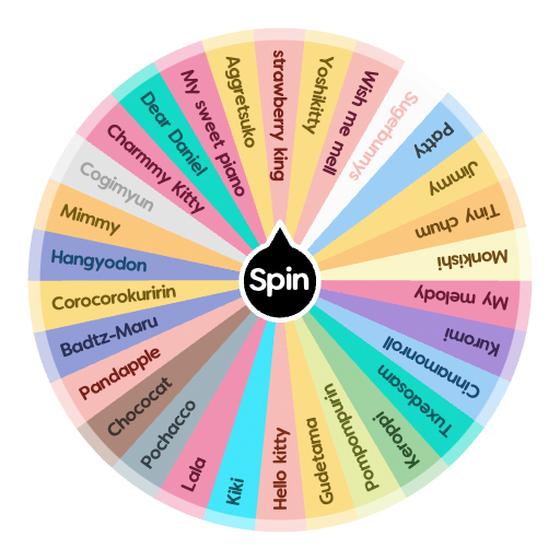 Sanrio characters | Spin the Wheel - Random Picker