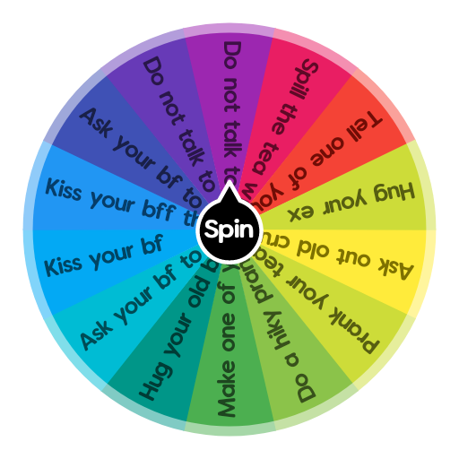 School Dares Spin The Wheel Random Picker