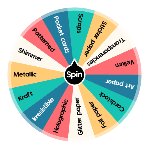 Scrapbook Paper Ideas | Spin the Wheel - Random Picker