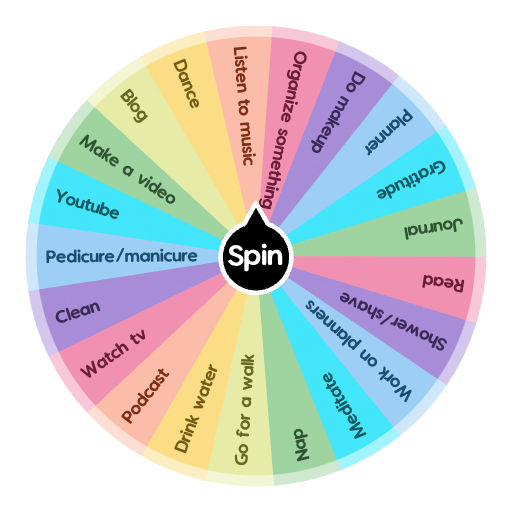 Self-care | Spin the Wheel - Random Picker