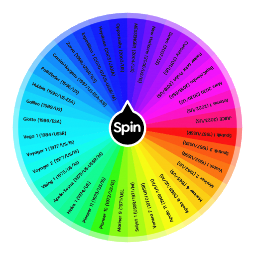 Significant Spacecraft | Spin the Wheel - Random Picker