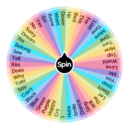 Sing a song with this word in it | Spin the Wheel - Random Picker