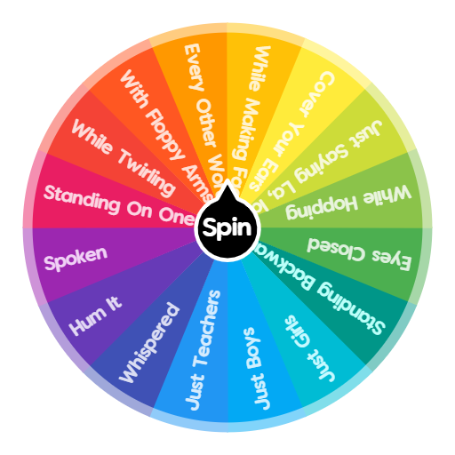 Singing Styles | Spin The Wheel - Random Picker