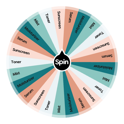 Skincare Order •☆ | Spin the Wheel - Random Picker