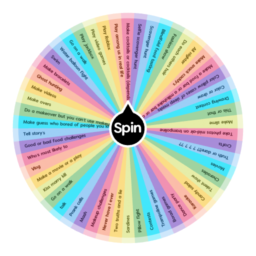 Sleepover activities! | Spin the Wheel - Random Picker