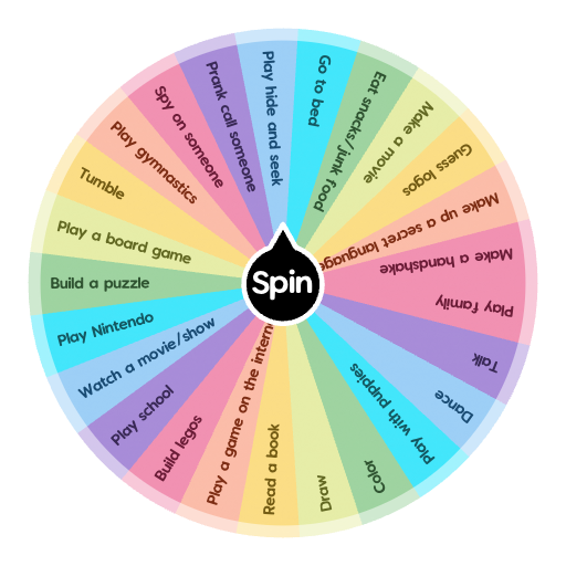 Sleepover Ideas | Spin the Wheel - Random Picker