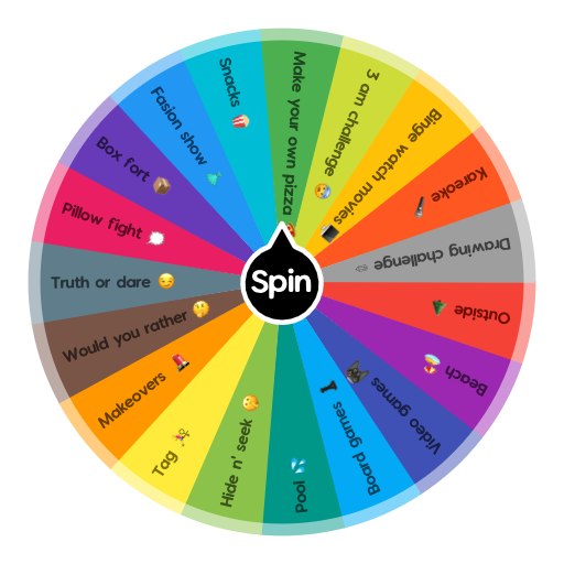 Sleepover time!! | Spin the Wheel - Random Picker