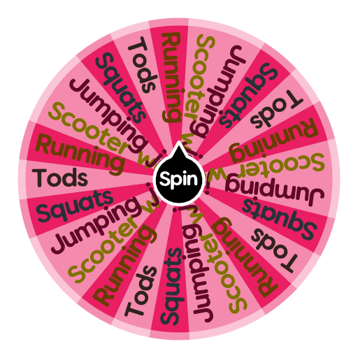 Slumber party exercise 🎉 | Spin the Wheel - Random Picker