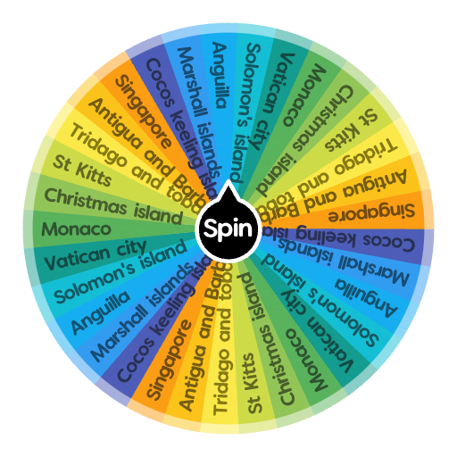 Small island and small country Which to go to | Spin the Wheel - Random ...