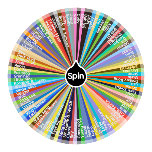 Smash Bros Ultimate Characters Spin The Wheel App