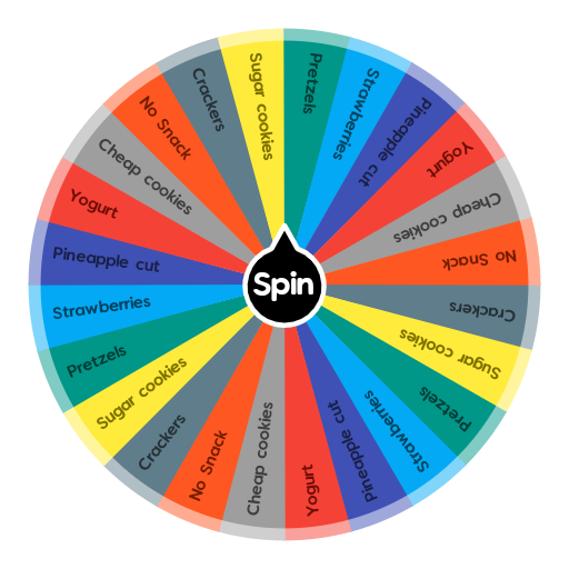 Snacks to buy | Spin The Wheel - Random Picker