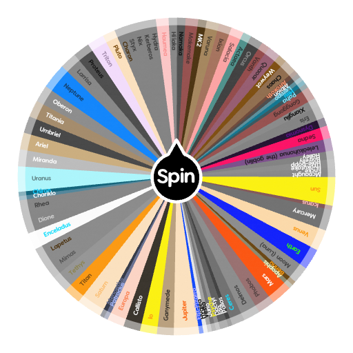 Spin The Wheel Planets