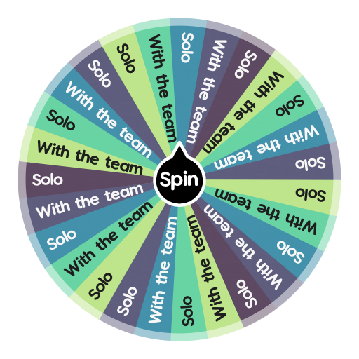 Solo or with team SCL fall guys | Spin The Wheel App