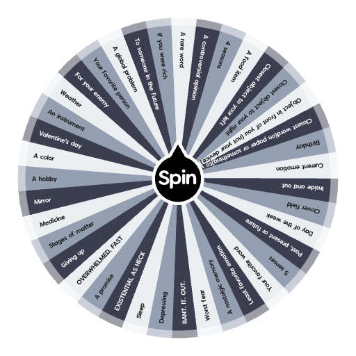 🎶 Song prompts!!!🎵 | Spin the Wheel - Random Picker