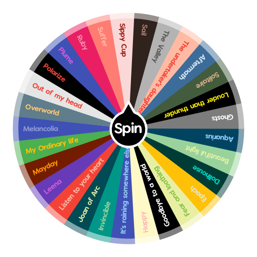 Songs as humans | Spin the Wheel - Random Picker
