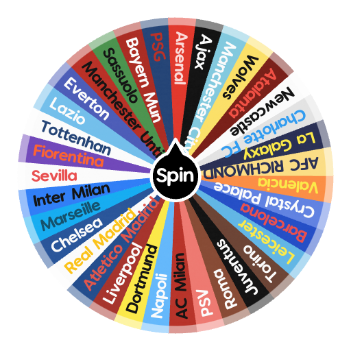 Soocer Clubs | Spin the Wheel - Random Picker