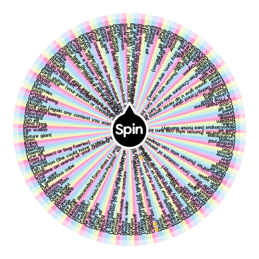 Species (type in comments if you have a creature I should add) | Spin ...