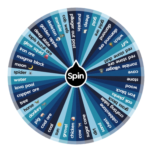 speed run things in minecraft | Spin the Wheel - Random Picker