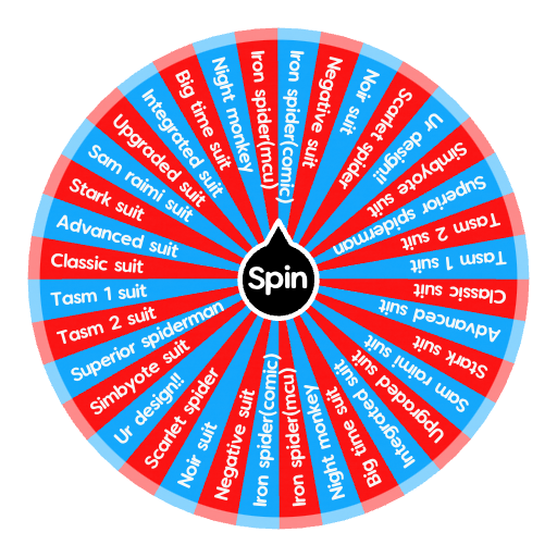 Spiderman suits 2.0 | Spin the Wheel - Random Picker