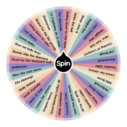 Spin the wheel Sea Shanties to Sing | Spin the Wheel - Random Picker