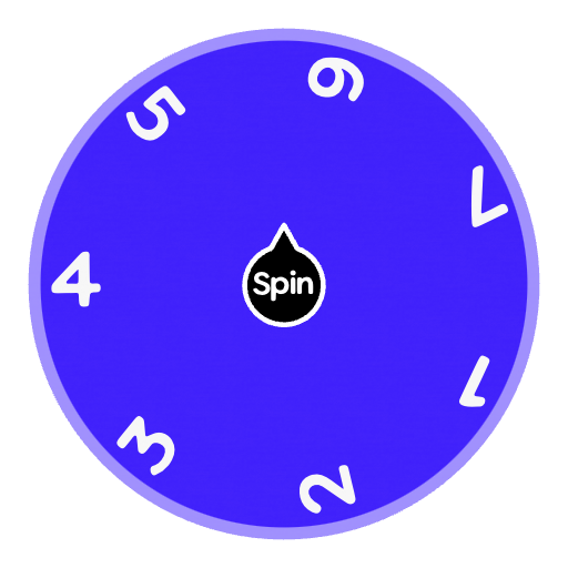 Spinning Die: D7 Blue Die | Spin the Wheel - Random Picker