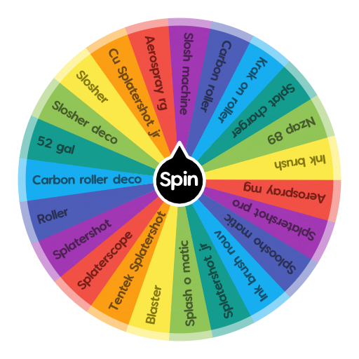 Splatoon 1 random weapon | Spin the Wheel - Random Picker