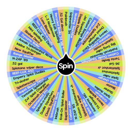 Splatoon 3 weapon challenge | Spin the Wheel - Random Picker