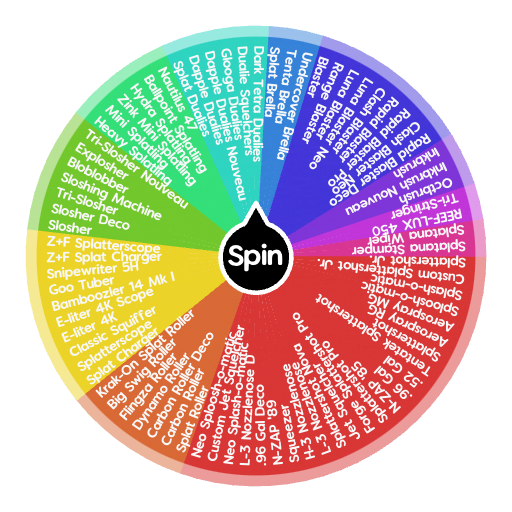 Splatoon 3 Weapon Picker | Spin the Wheel - Random Picker