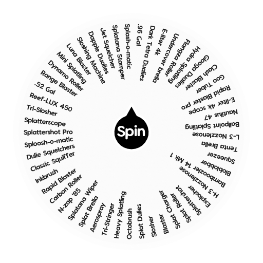 Splatoon 3 Weapon Randomizer | Spin the Wheel - Random Picker