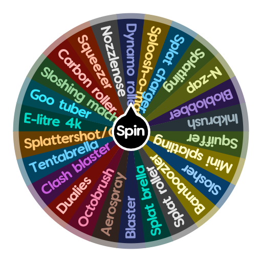 Splatoon Weapons | Spin the Wheel - Random Picker