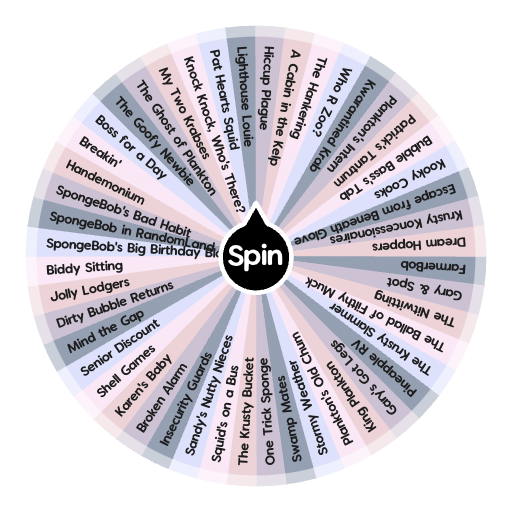 SpongeBob SquarePants Season 12 Episodes | Spin the Wheel - Random Picker