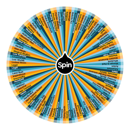 Story genre wheel (with subgenres) | Spin the Wheel - Random Picker